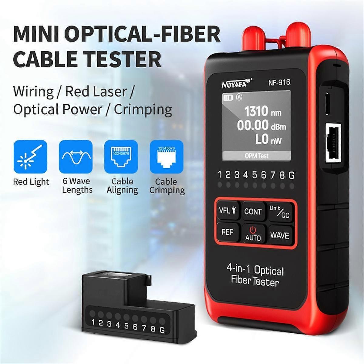 Fiber Optical Power Meter Visual Fault Locator -916 VFL REF FC SC Rj45 ...