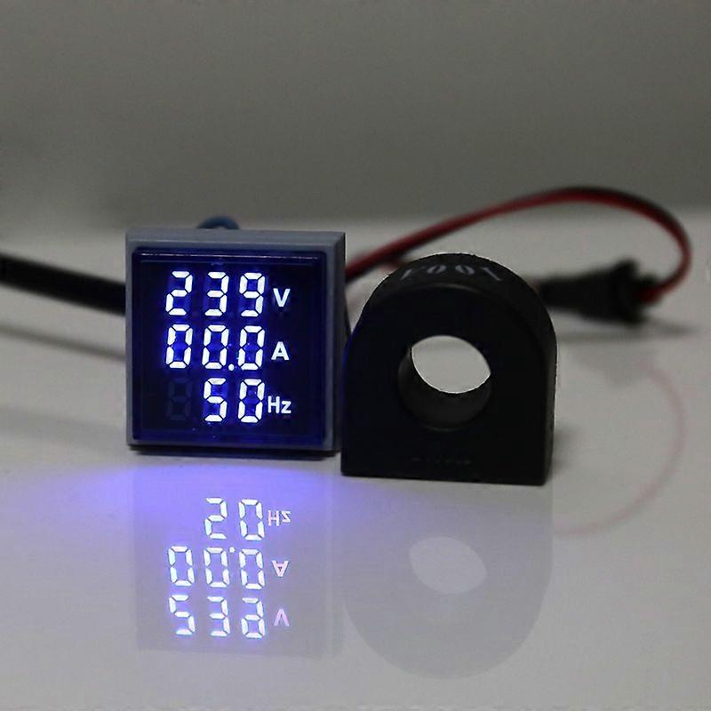 Ac Ammeter Voltmeter Hz Current Frequency Meter Square Signal Light ...