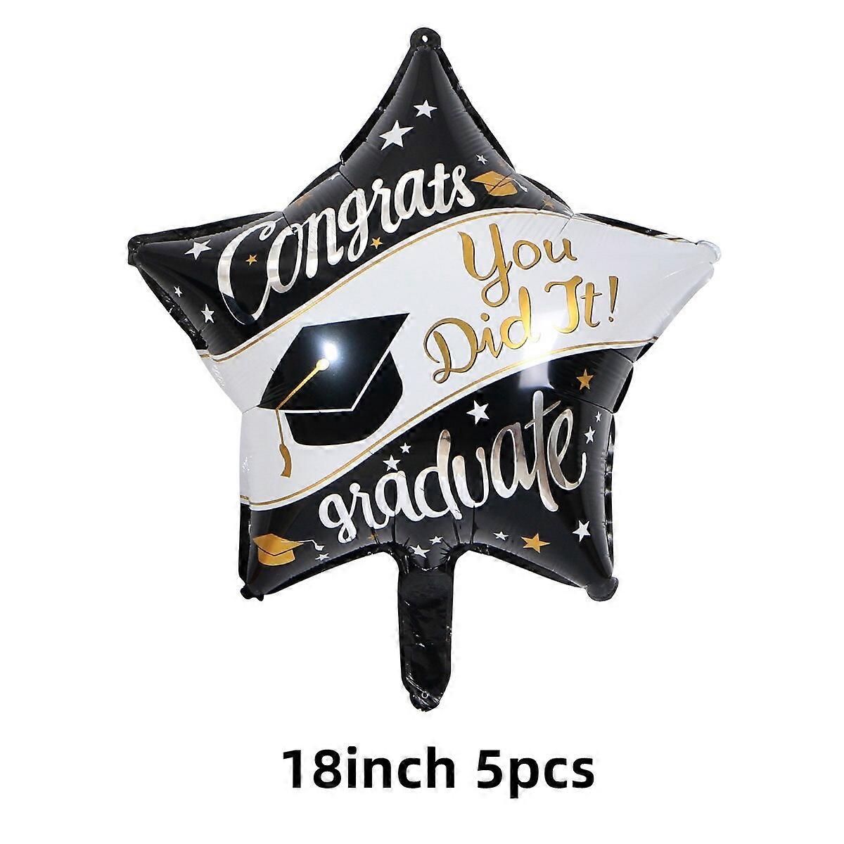 Congrats Grad Balloon Graduation Class of 2022 Gifts Helium Foil Globos ...