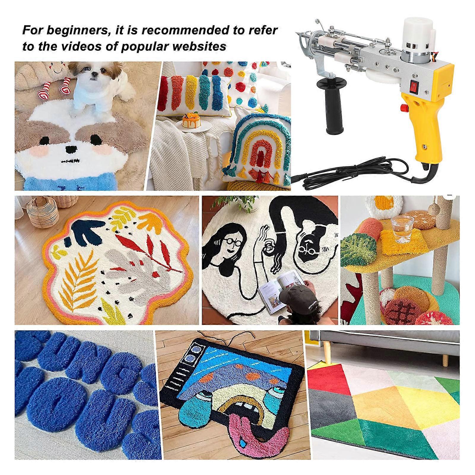 Yellow Electric Carpet Tufting Gun with Two Modes and Overload ...