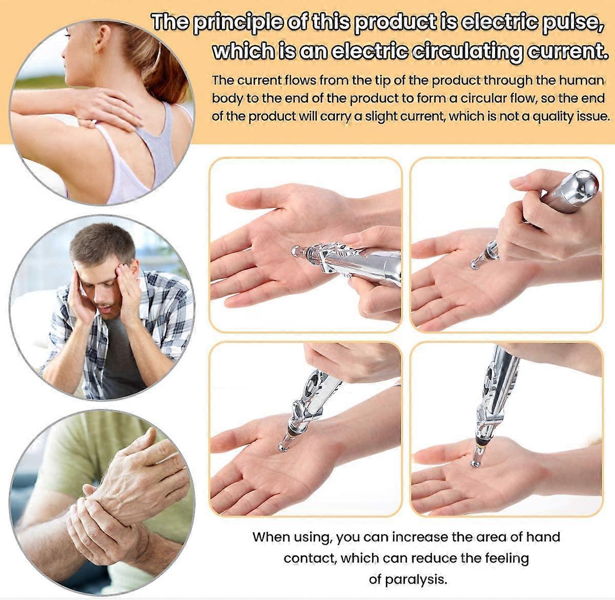 Acupuncture Pen Pulse Relief Massage Pen Electronic Pain | Fruugo SE