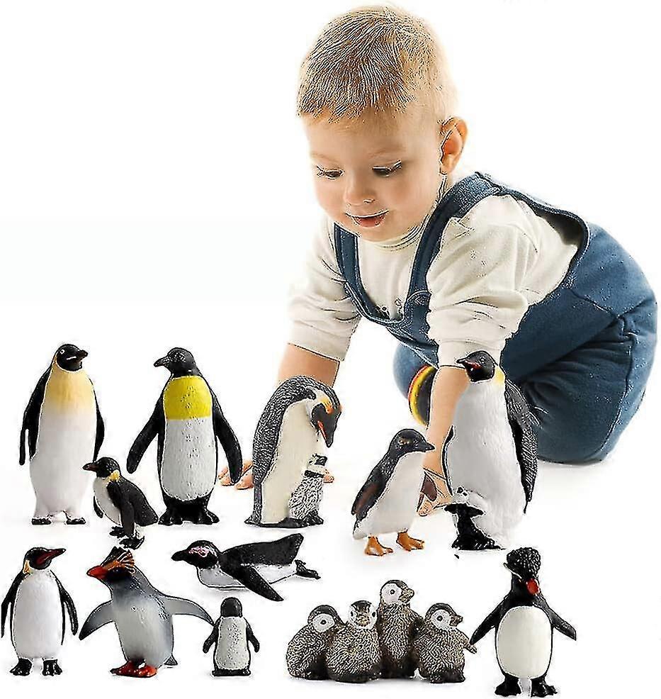 Mini Sea Creatures Figures 9 Pcs Ocean Animal Figures Set Penguin Toy ...
