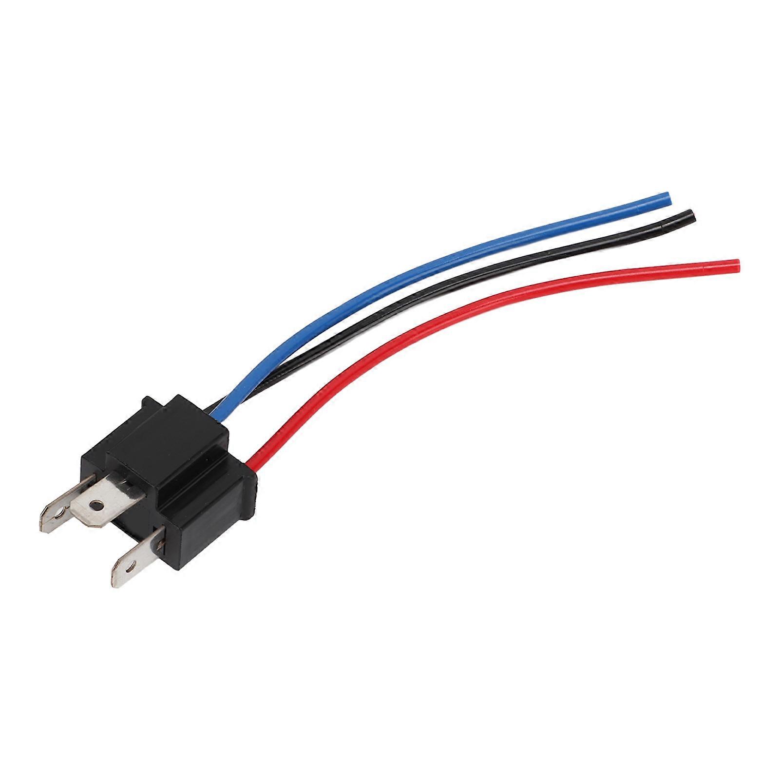 2Pcs H4 Male Socket Connection Line Cable Headlight Socket Headlight ...
