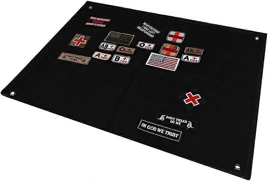 Military Tactical Patch Panel With Morale Patch Panel (60 X45Cm),Black ...