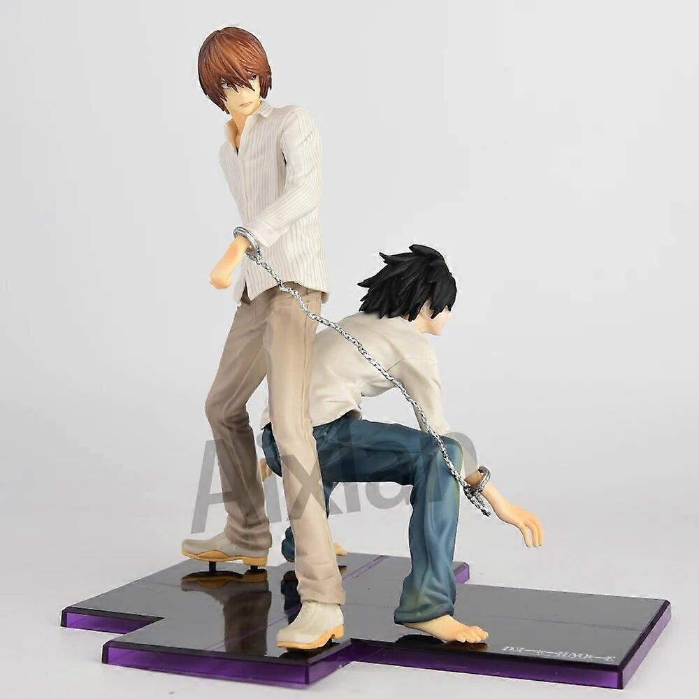 24cm Death Note Anime Figure Light Yagami L PVC Action Figure 1160 ...
