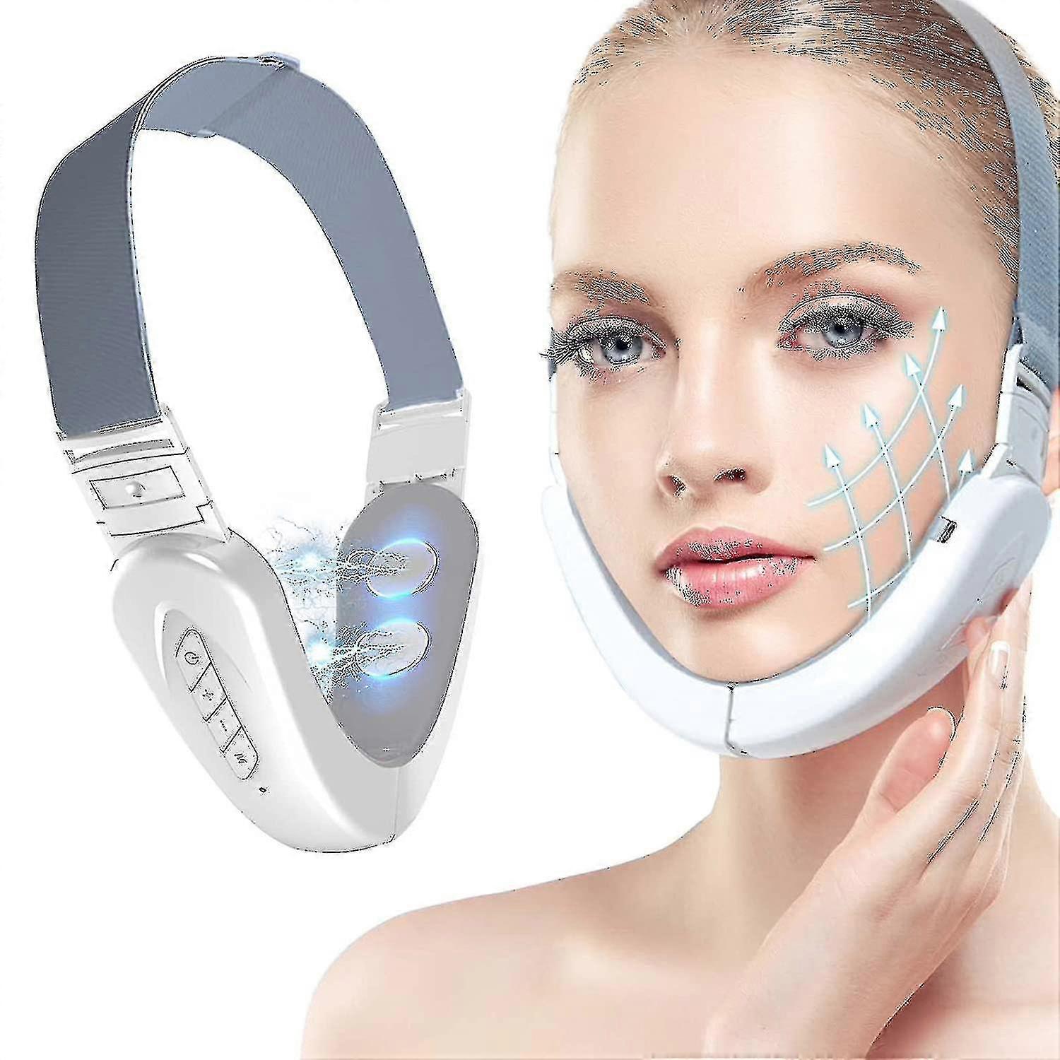 Electric V-face Shaping Beauty Belt, Double Chin Reducer Machine, Ems ...