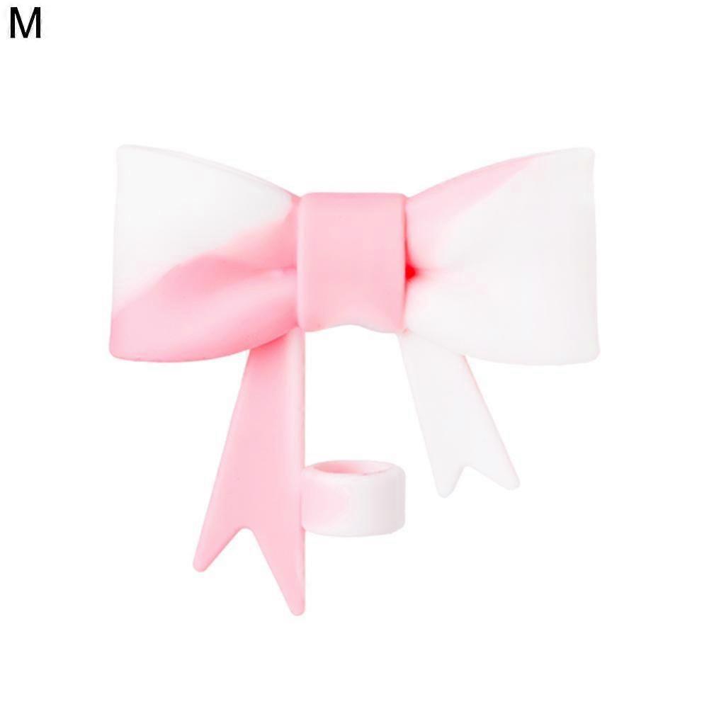 Silicone Straw Covers Cap Reusable Bow Straw Cover for Stanley Cup 30 ...