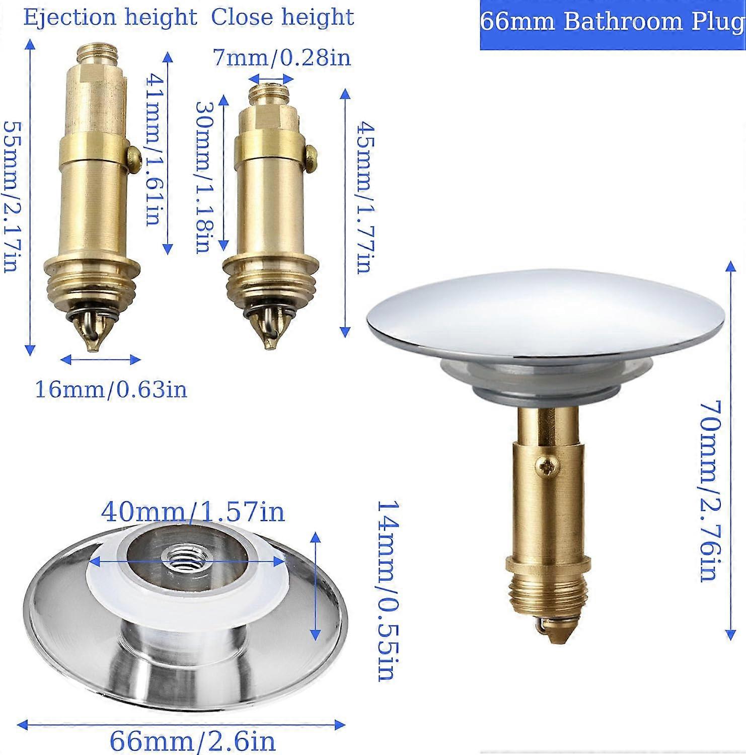 Pop-Up Sink Pop-Up Sink Plug Pop-Up Drain Plug Universal Bathroom Plug ...