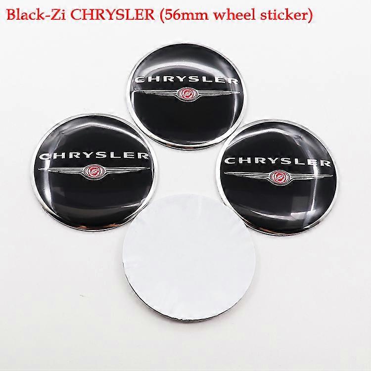 4pcs 54mm 56mm 60mm 64mm Chrysler Car Logo Wheel Center Cap Rim Badge ...