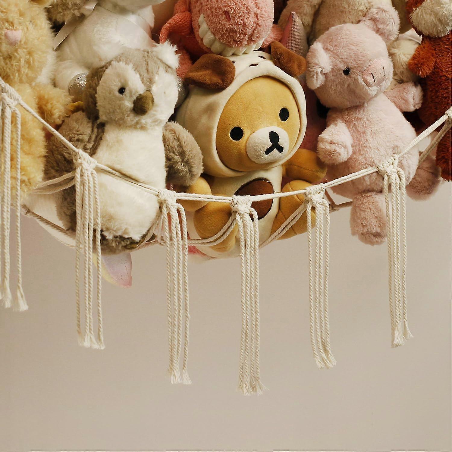 2 Pack Stuffed Animal Net or Hammock, Hanging Stuff Animal Organizer ...