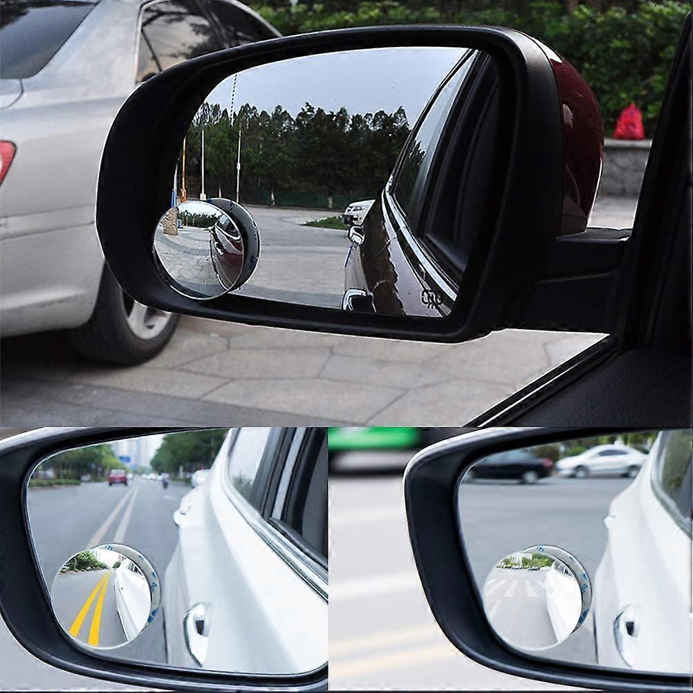 Wide Angle Rearview Mirror,2 Pack HD Car Rear View Mirrors 360 Round ...