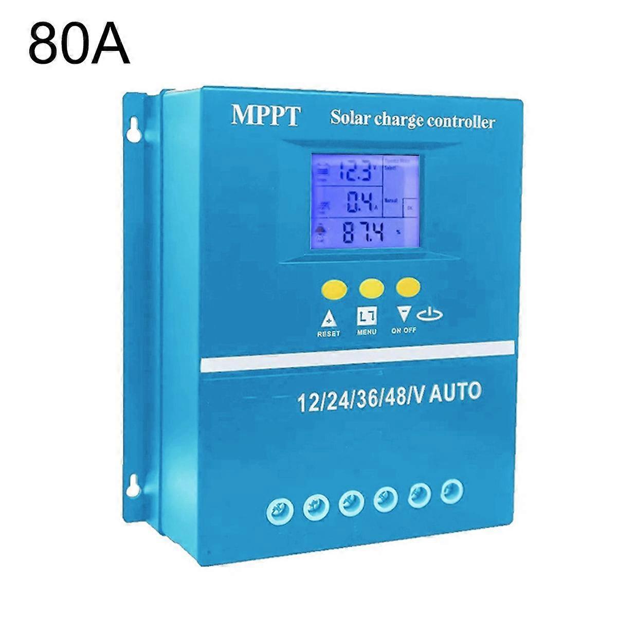 80A MPPT Solar Charge Controller 12V 24V 36V 48V Battery System Auto,PV Solar Panel Regulator ...