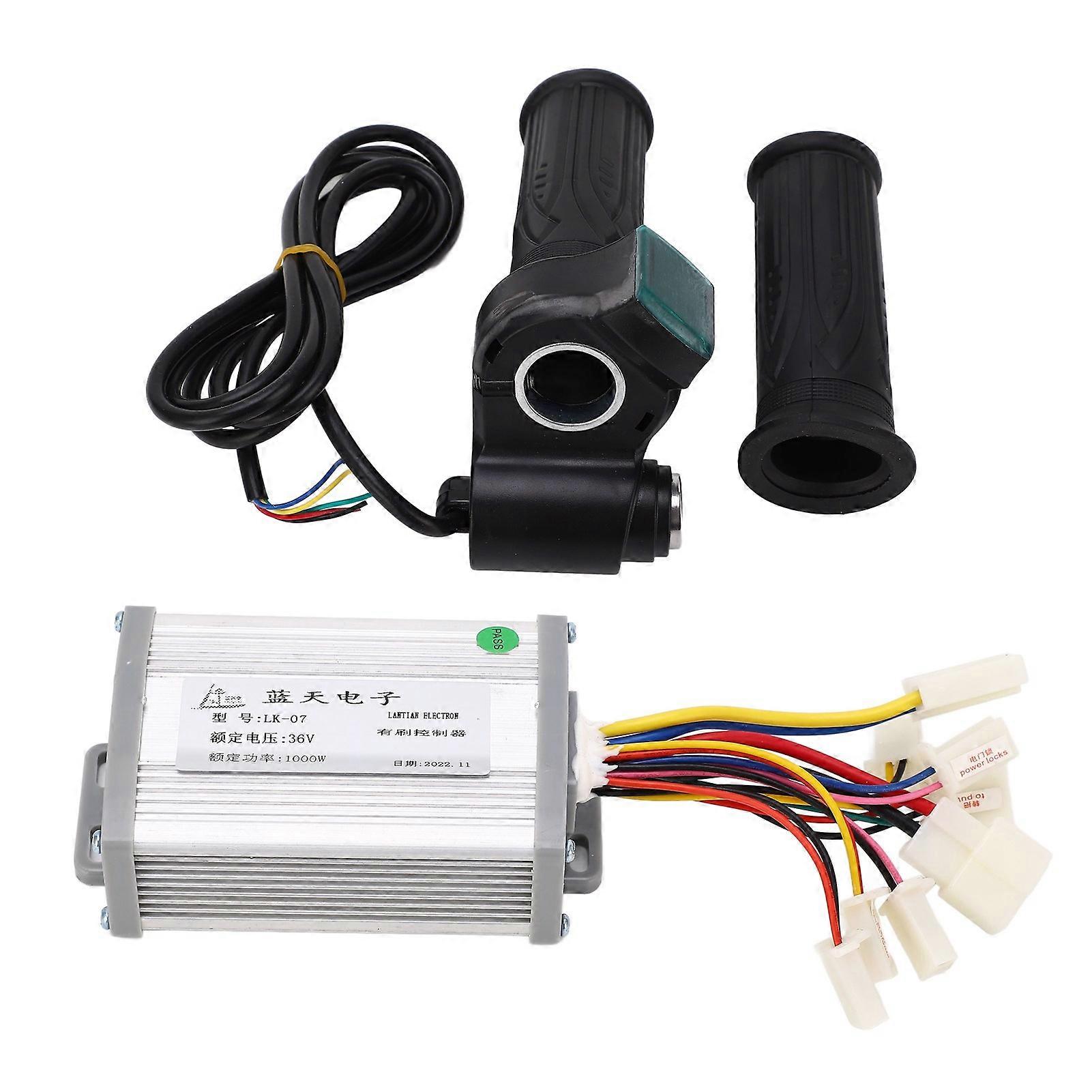 Electric Bike Brushed Motor Controller 36V 1000W Speed Control Set with ...