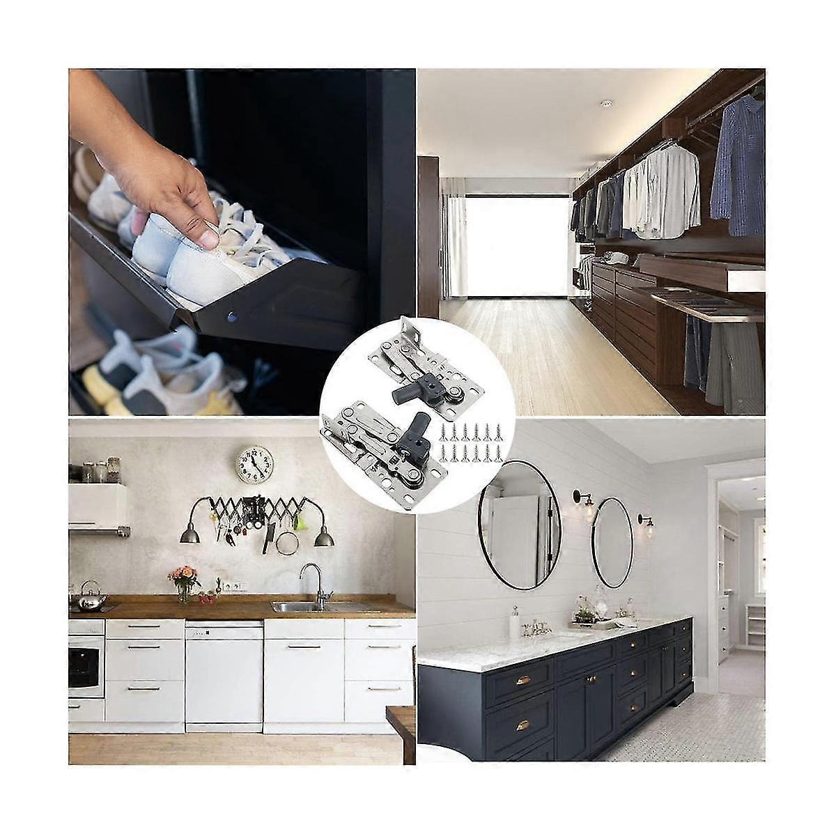 2 Pack Tip-Out Tray Hinges for Sink-Front Drawer, Sink Front Tip-Out ...