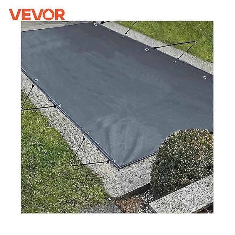 VEVOR Pool Safety Cover 13x26 ft In-ground PVC Rectangular Solid ...