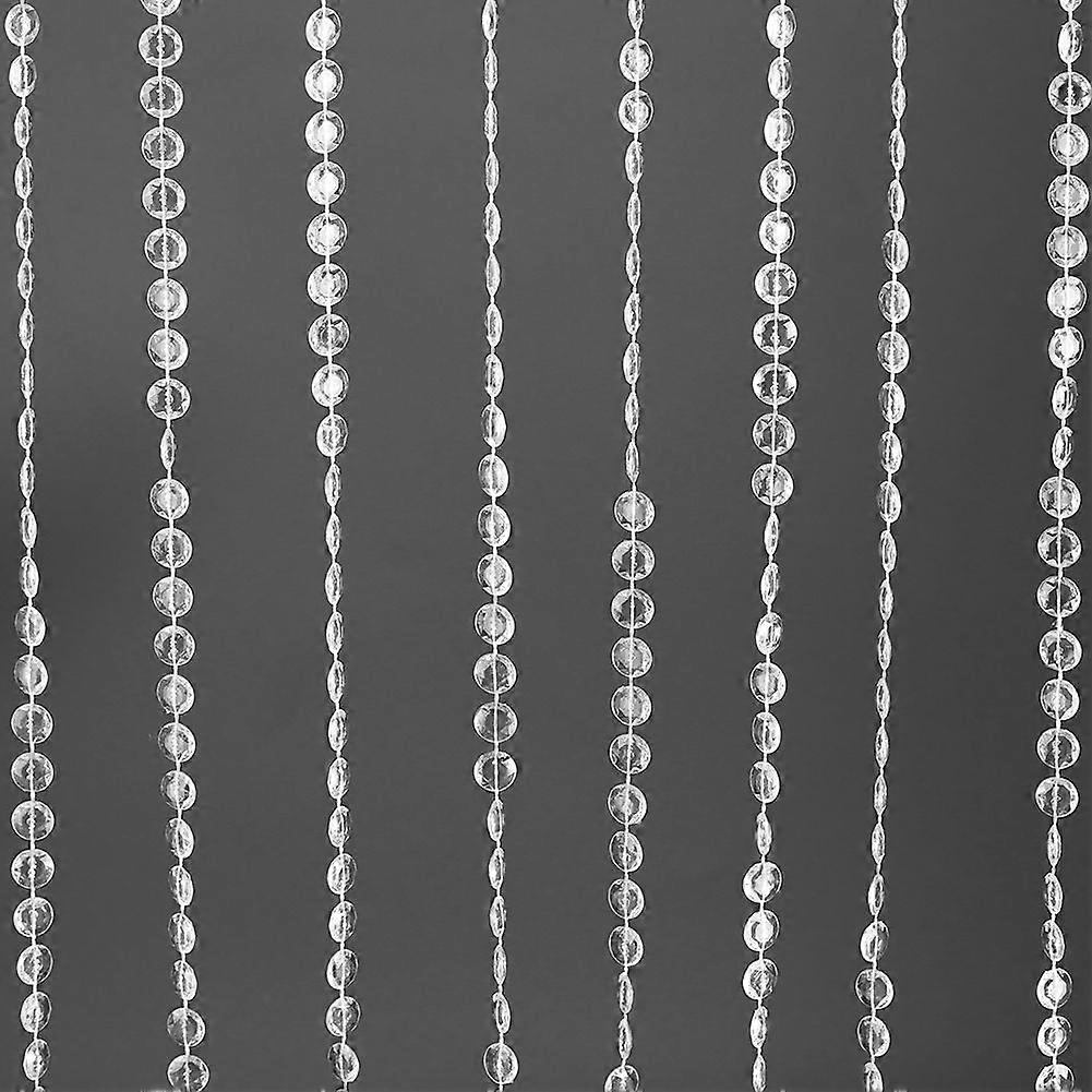10m/roll 10mm Acrylic Crystal like String Beads Curtain Wedding ...