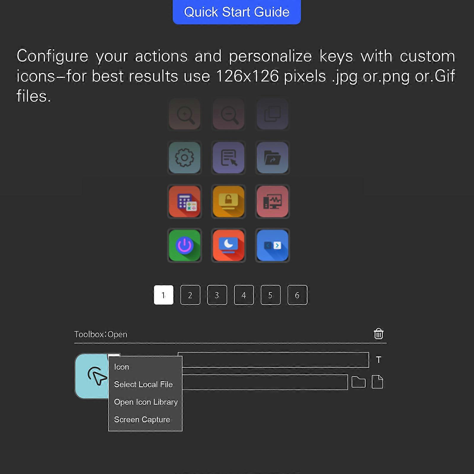 StreamDeck Visual Keyboards LCD Button 15 Key Live Content Creation ...