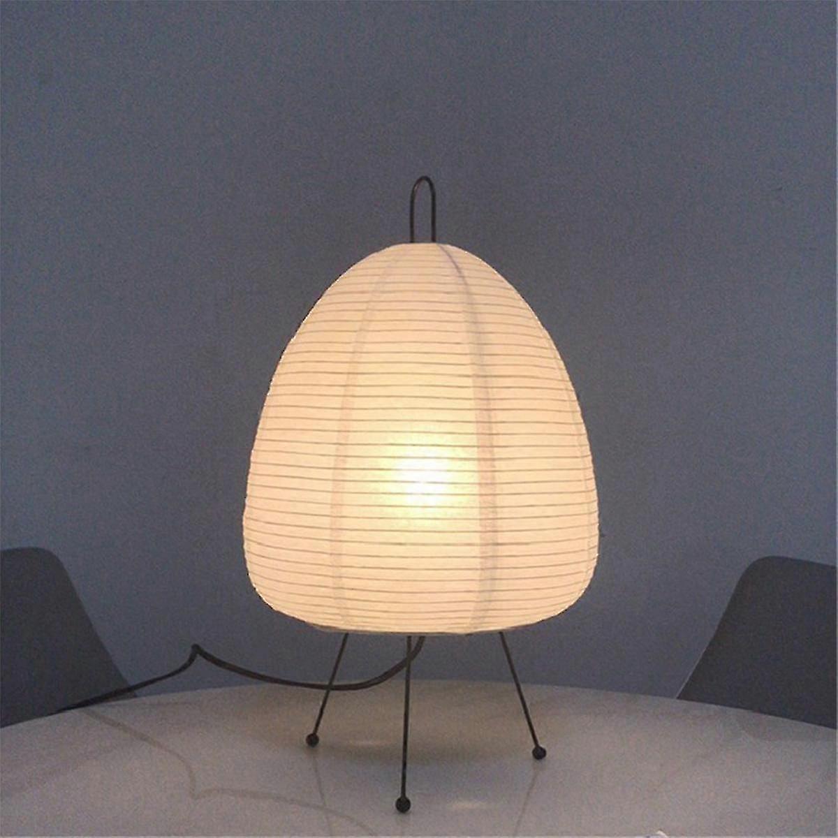 Japanese Rice Paper Lantern LED Table Lamp Living Room Bedroom Bedside ...