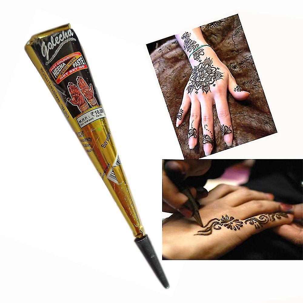 Indian Henna Tattoo Paste Cone Body Paint Temporary Tattoo For Women ...