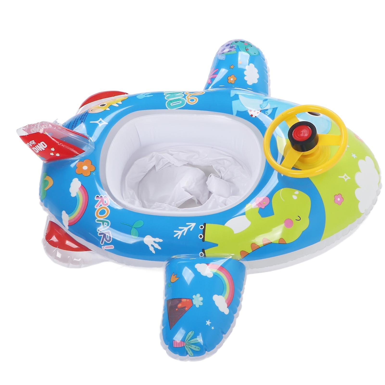Kids Inflatable Pool Float Horn Sound Aircraft Shaped Prevent Leakage ...