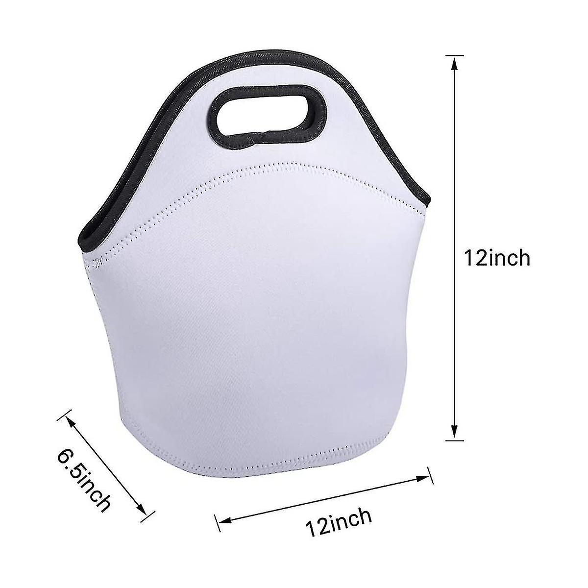 Sublimation Blank Lunch Bag Reusable Insulated Lunch Box Carry Case ...