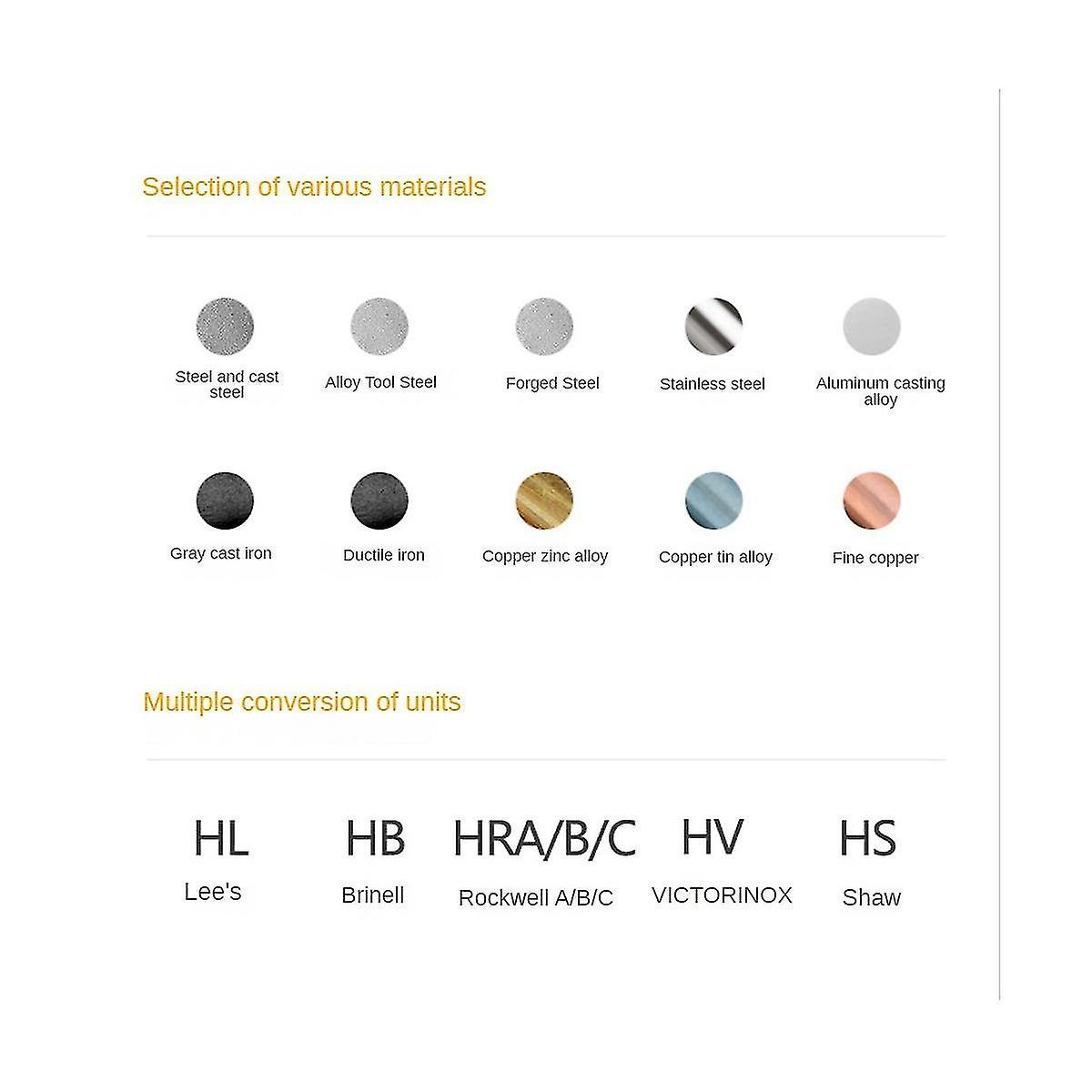 Sw6200 integrated Leeb hardness tester portable industrial hardness ...