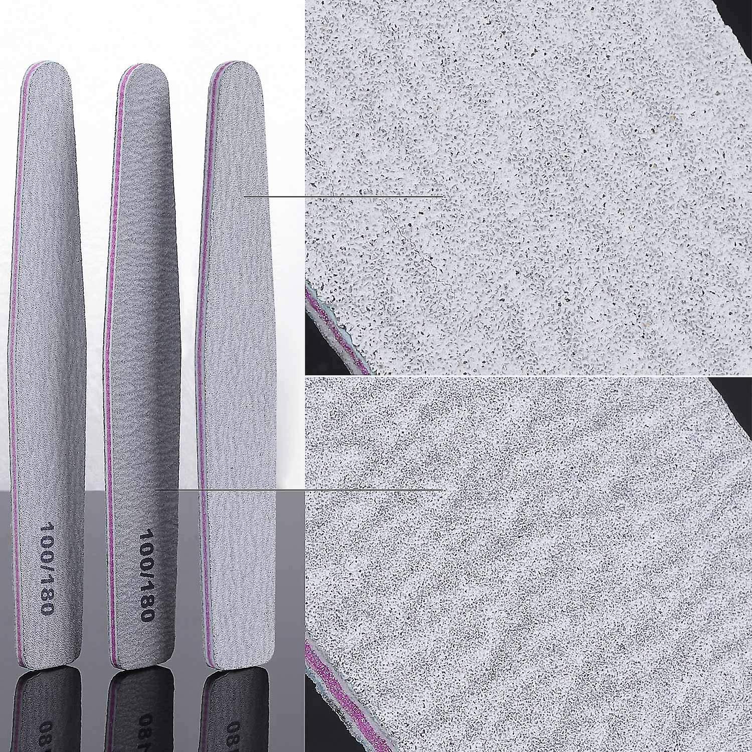 50 Pieces 100/180 Nail Files Bulk Emery Boards for Nails Finger Nail ...