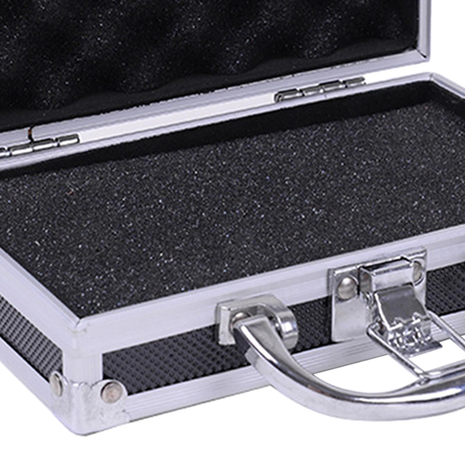 Microphone Case Hard Shell Aluminum Alloy Mic Case Hard Hair Tool for ...