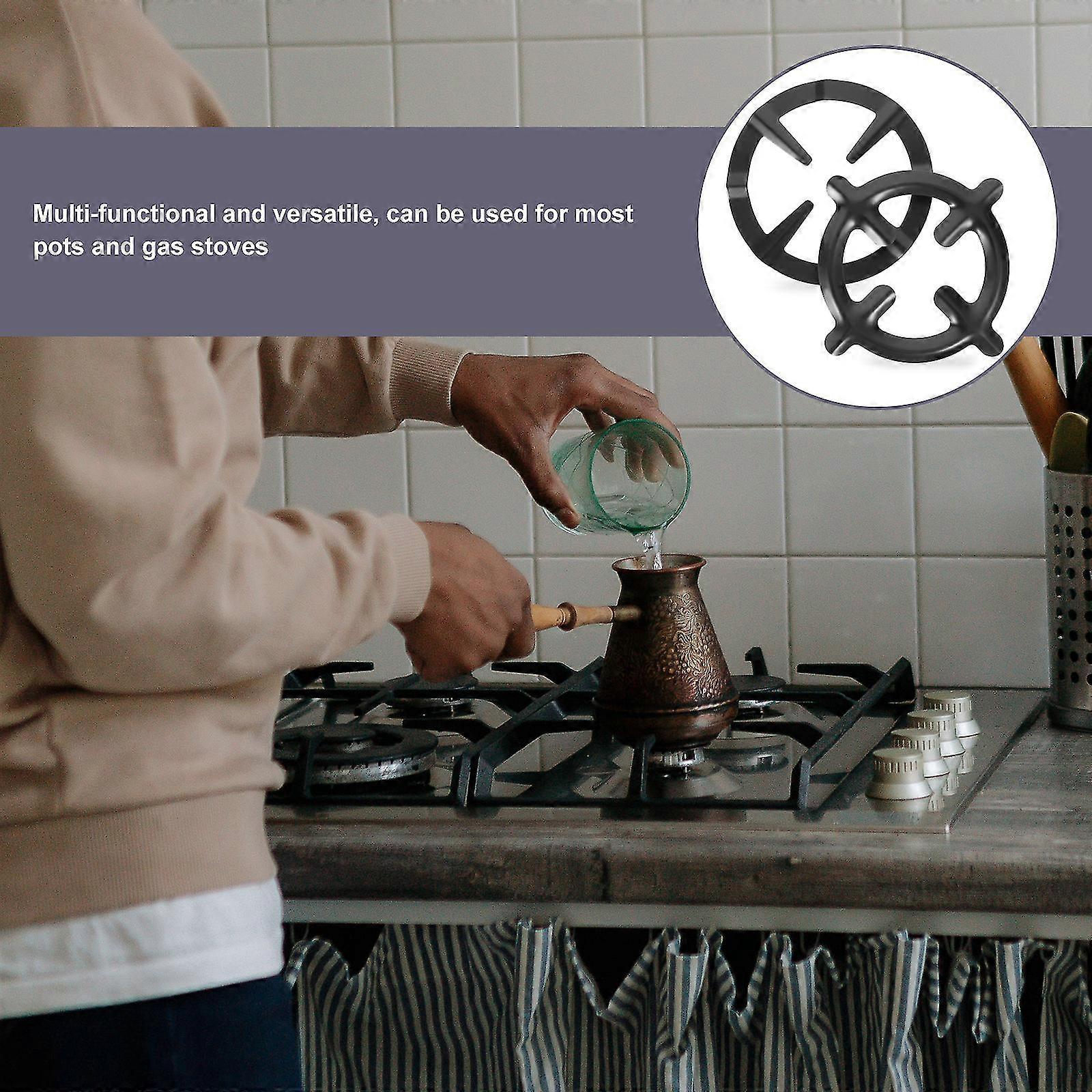 2 Pcs Metal Cooking Utensils GAS STOVE COFFEE POT STAND Stove Burner ...