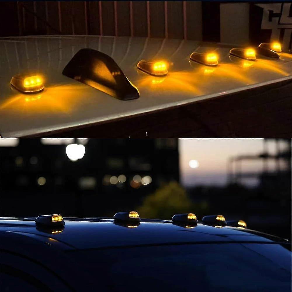 No Drill Cab Lights, 5pcs Wireless Solar Powered Cab Lights for Truck ...