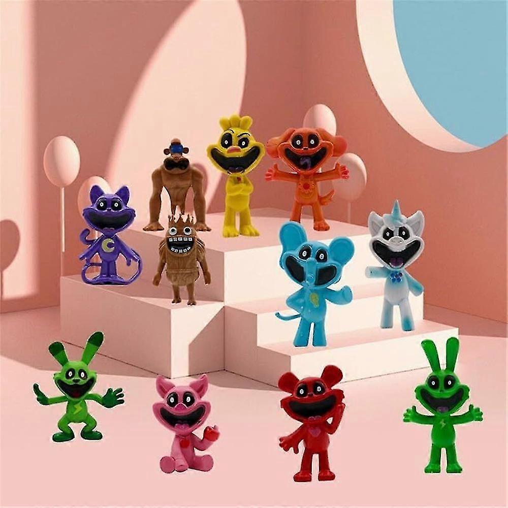 8/10Pcs Smiling Critters Figures Set Horror Game Catnap DogDay Hoppy ...