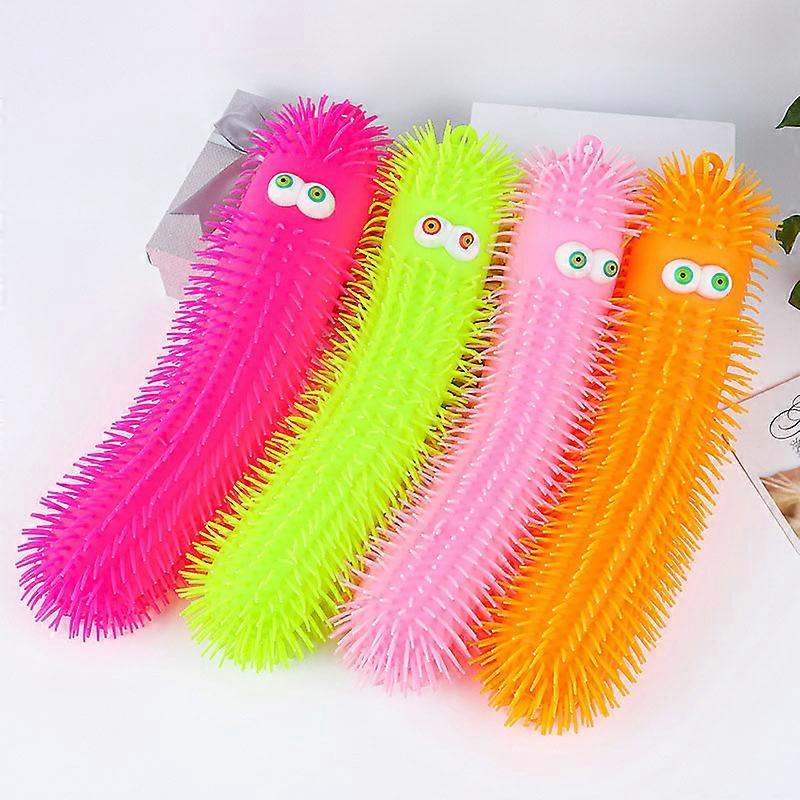 Glowing Squeezy Stress Relief Sensory Toys Fidget Flashing Puffer Ball ...