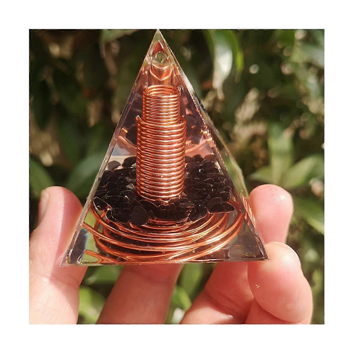 6cm Crystal Gravel Spiral Pyramid Spiral Coil Pyramid Handmade Home ...