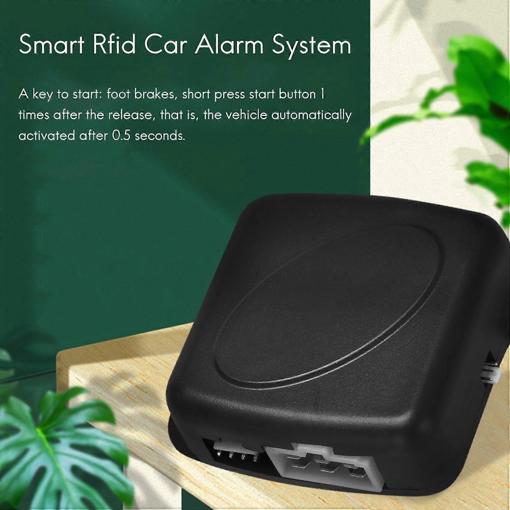 Smart RFID Car Alarm System Push Engine Start Stop Button Lock Ignition ...
