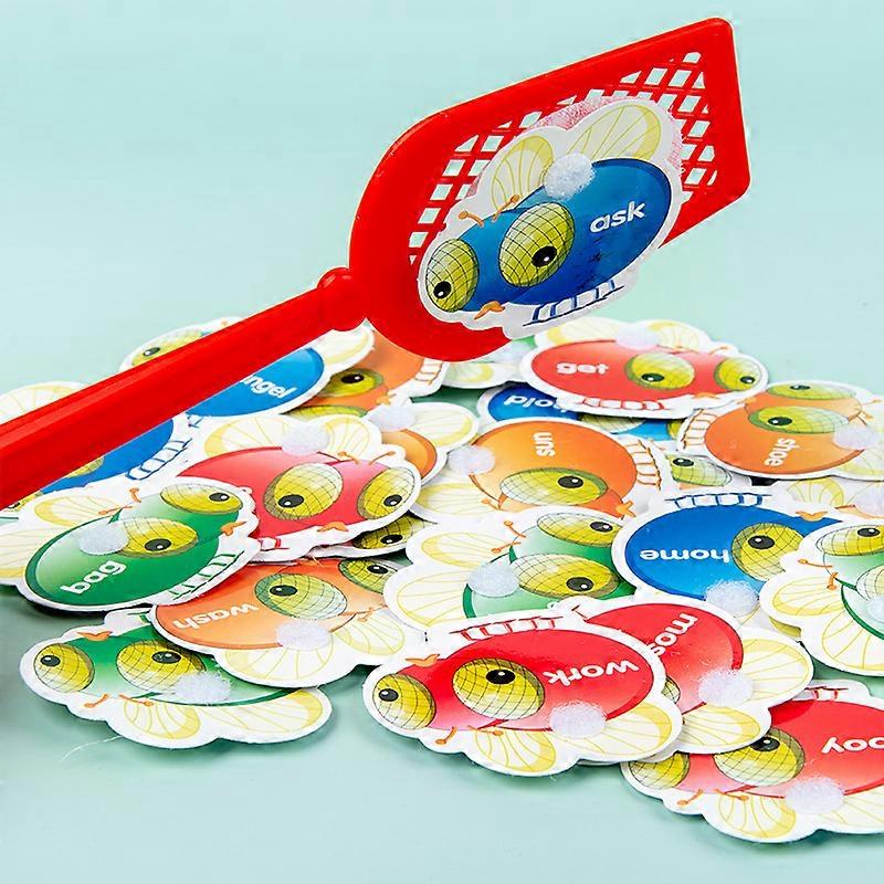 Sight Words Swat Game with 192 Fry Site Words 4 Fly Swatters Set, Dolch ...