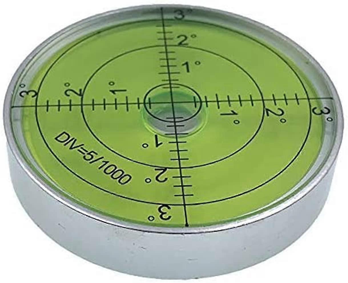 Round Aluminum Inclinometer With Magnet High Accuracy 60mm Inclinometer ...