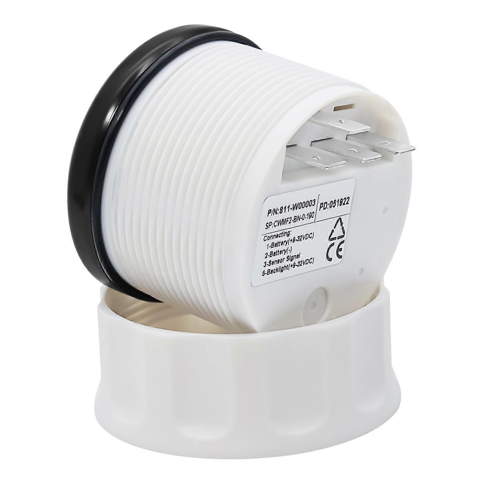 Boat Marine Fuel Level Gauge 52mm Pointer Fuel Level Gauge LED Light ...