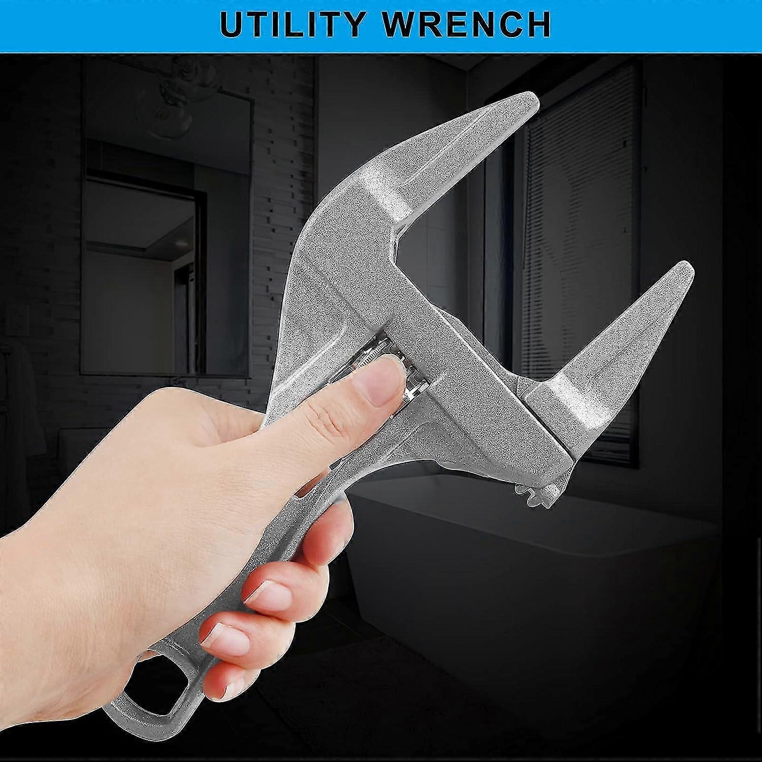 Adjustable Wrench 6-68mm Adjustable Wrench Short Shank Large Openings ...
