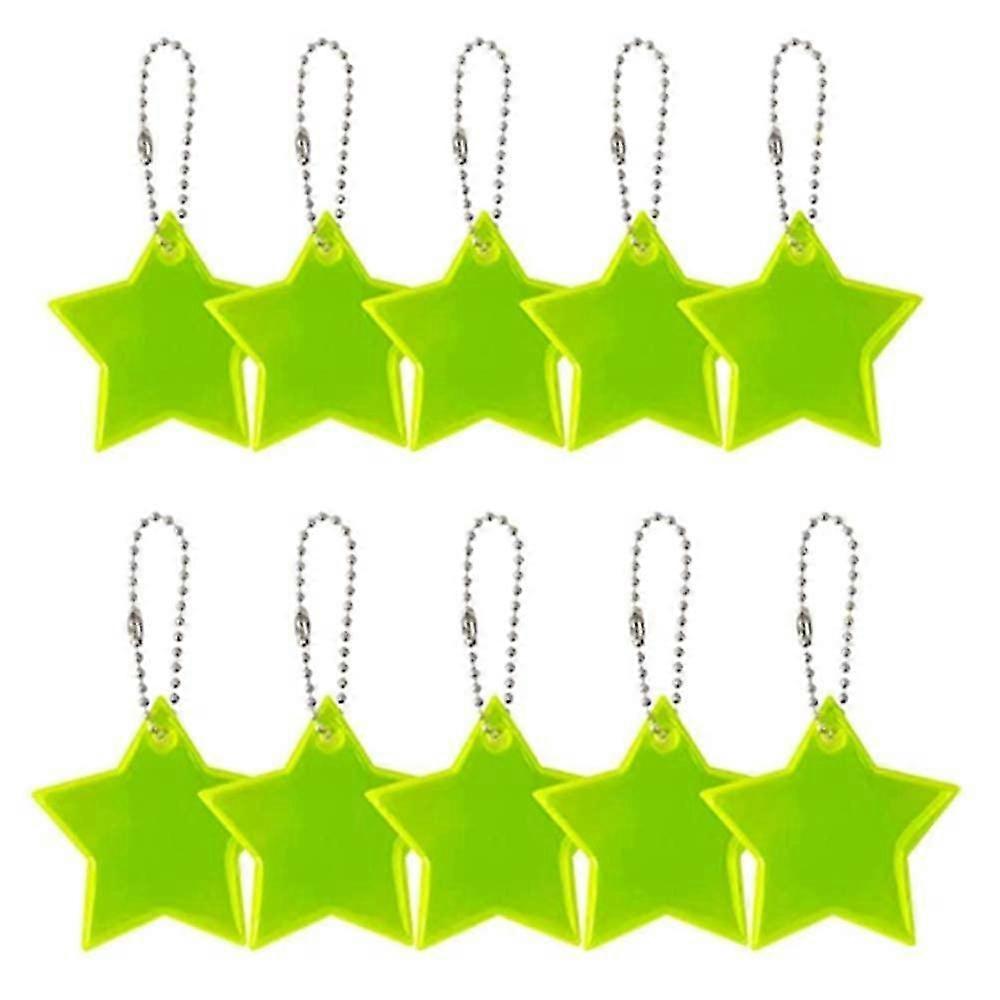 Safety Reflector Pendants 10 Pcs Child Reflctor Pendant,star Safety ...