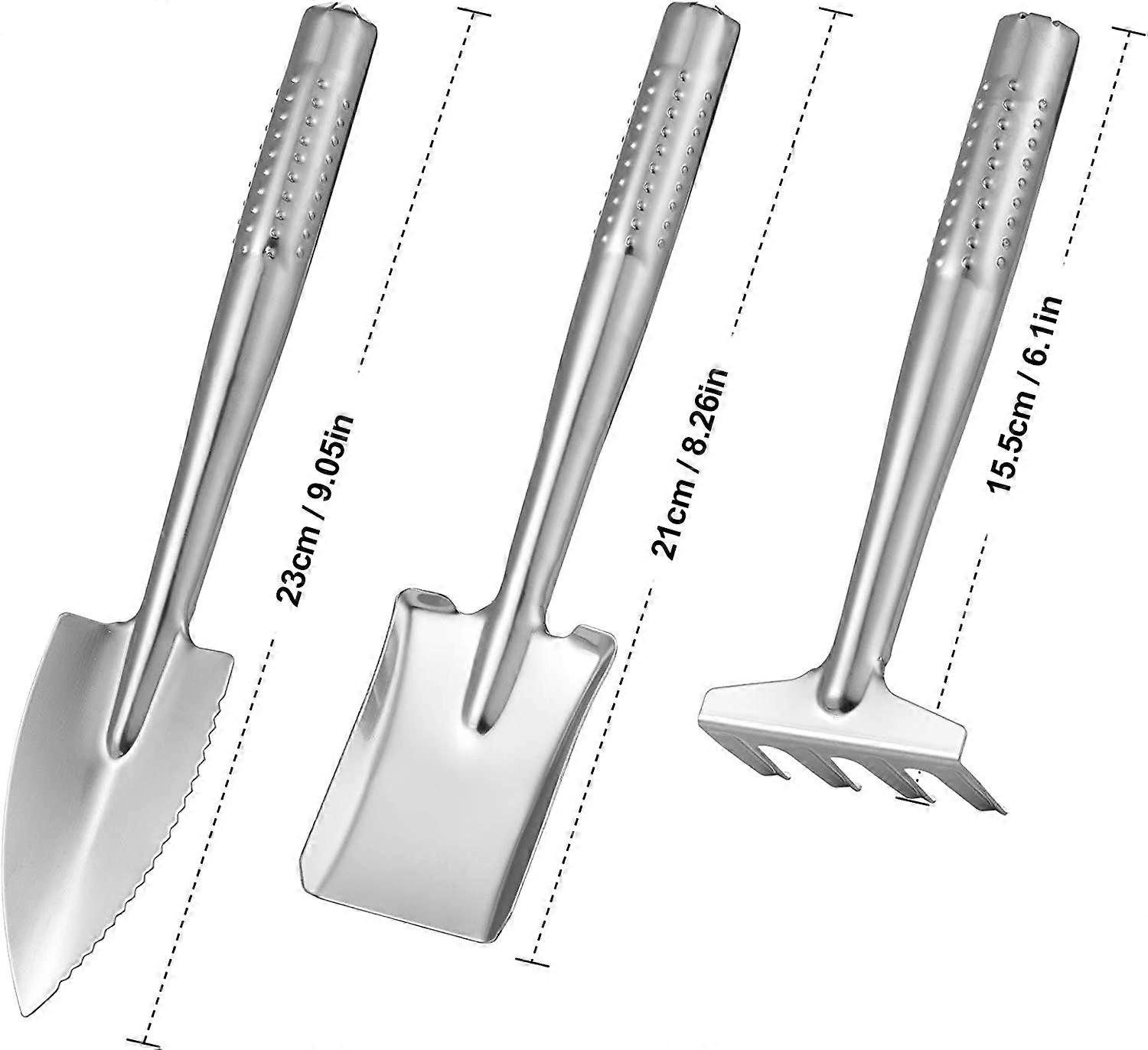 3 Pieces Gardening Kit, Stainless Steel Garden Tools, Mini Gardening ...