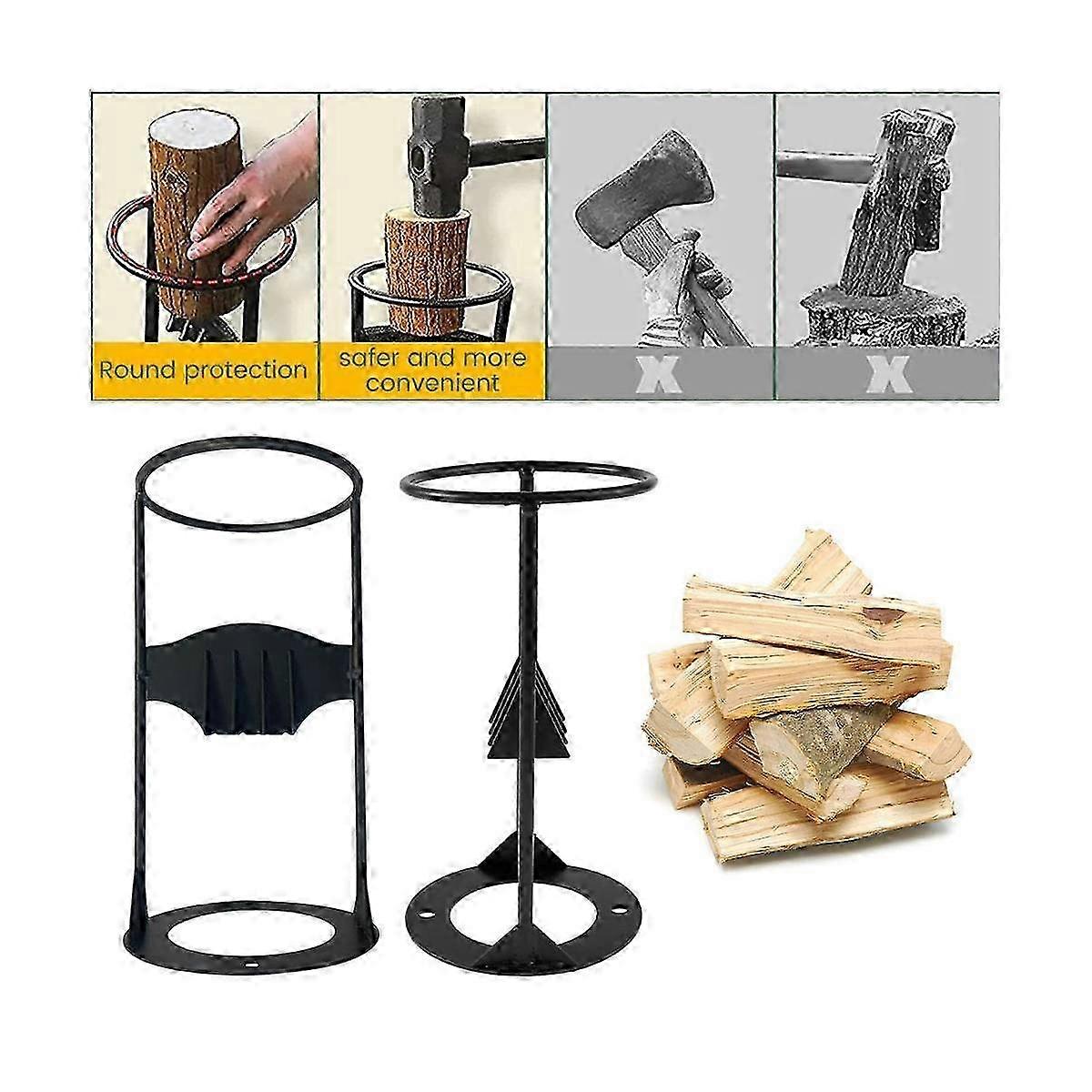 Firewood Kindling Splitter, Manual Kindling Wood Splitting Tool, Carbon ...