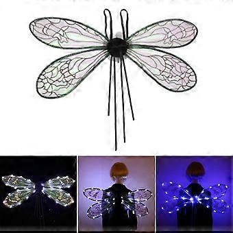 LED Dragonflies Wing Elves Wing Light Up Cicada Wing Princess Wing for ...