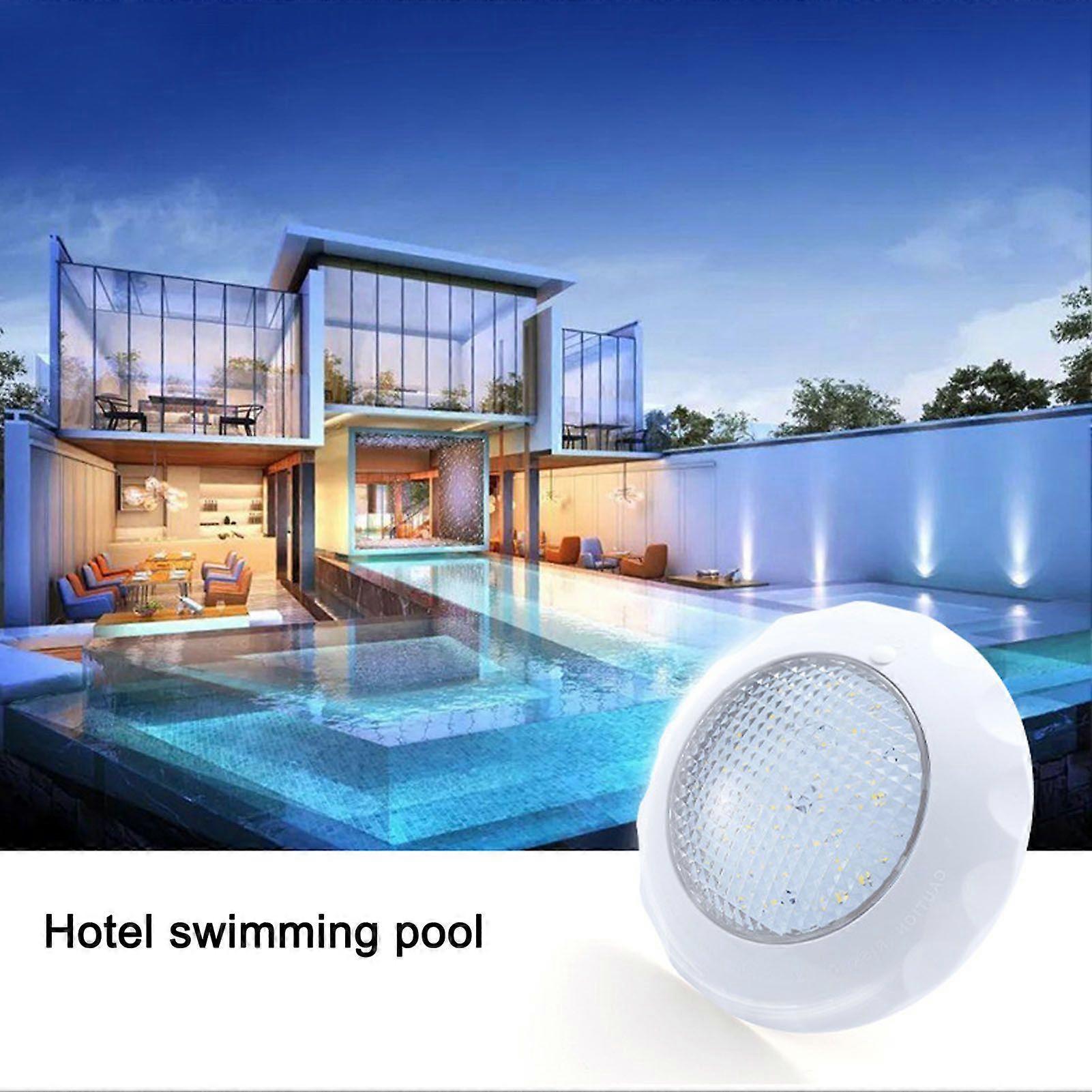 15W LED RGB Pool Light IP68 Waterproof Underwater Pool Wall Light with Remote Control for ...
