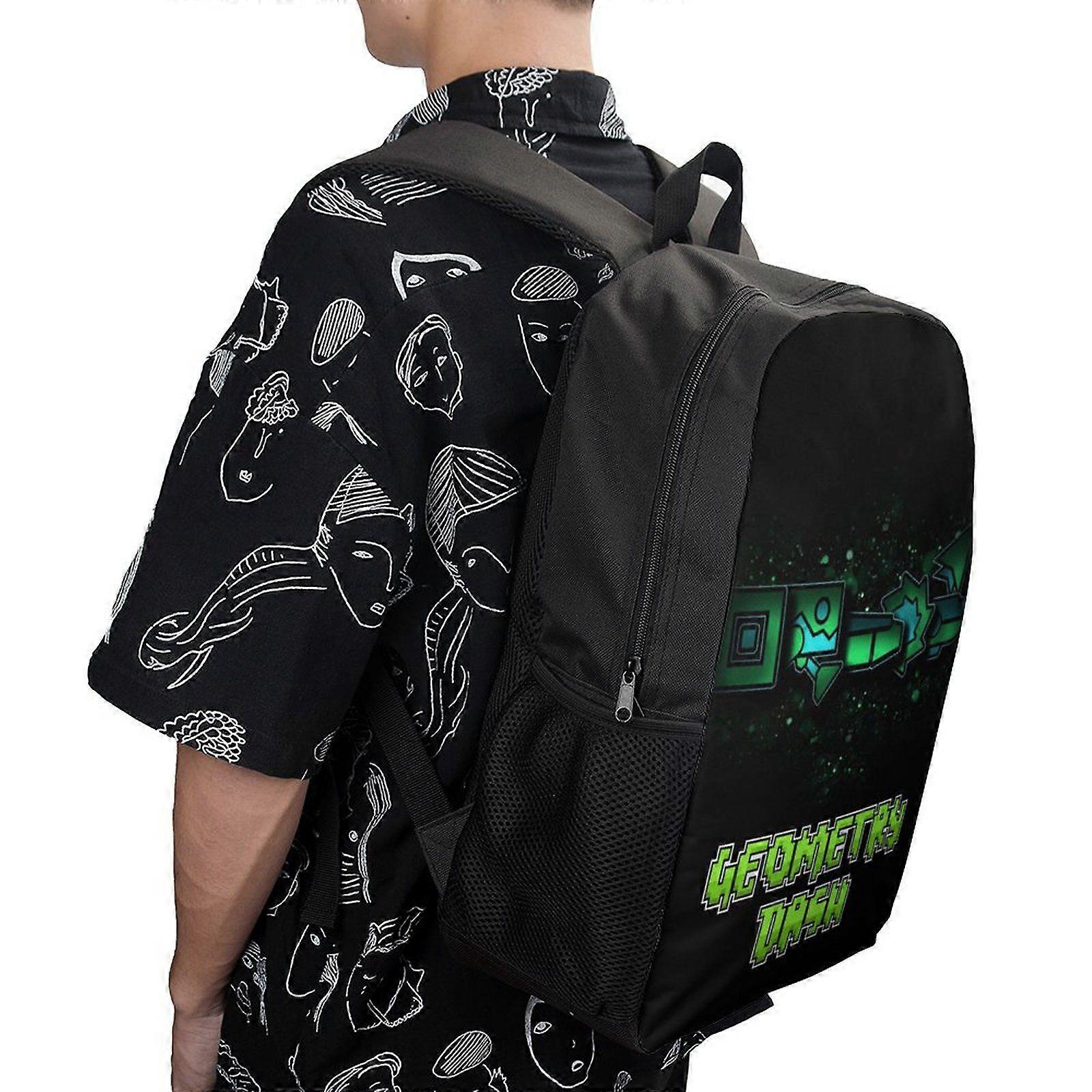 i301 Game Geometry Dash Backpack Casual Daypack School Bag Backpack ...