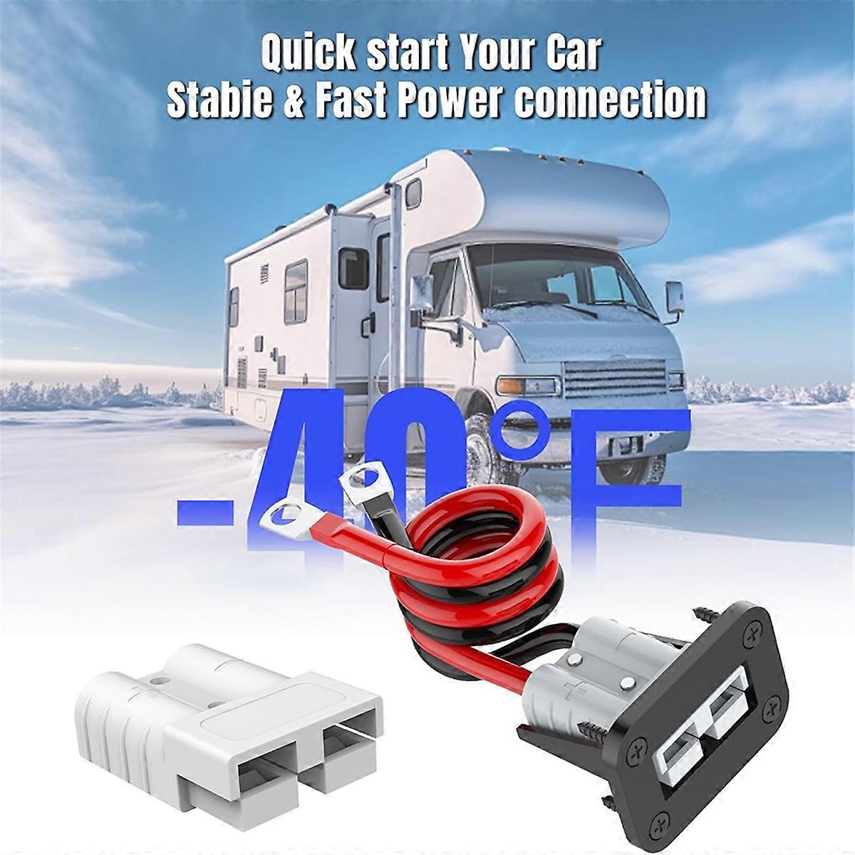 Anderson Connector,8AWG 50AMP Battery Quick Connect/Disconnect ...