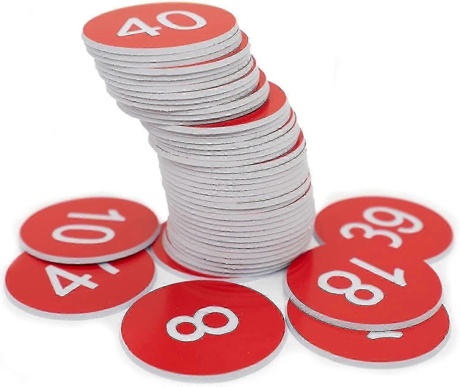 Plastic Number Tags Engraved Numbered Tags Id Tags Key Tags Without ...