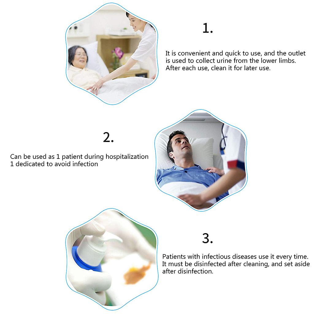 Travel Trucker Male Women Bed Pee Urinal Tube Bottle Night Drainage ...