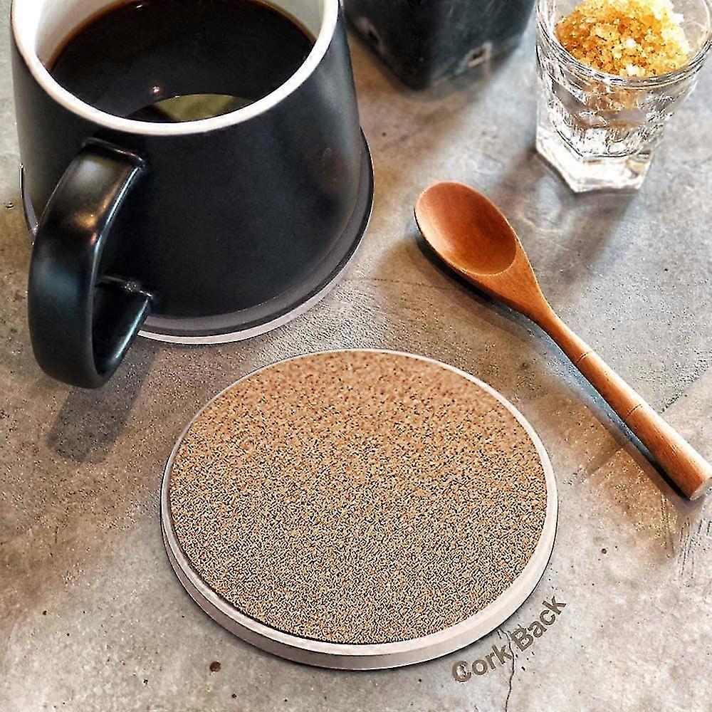 Coasters For Drinks, Ceramic Stone Coaster Set With Metal Holder Stand ...