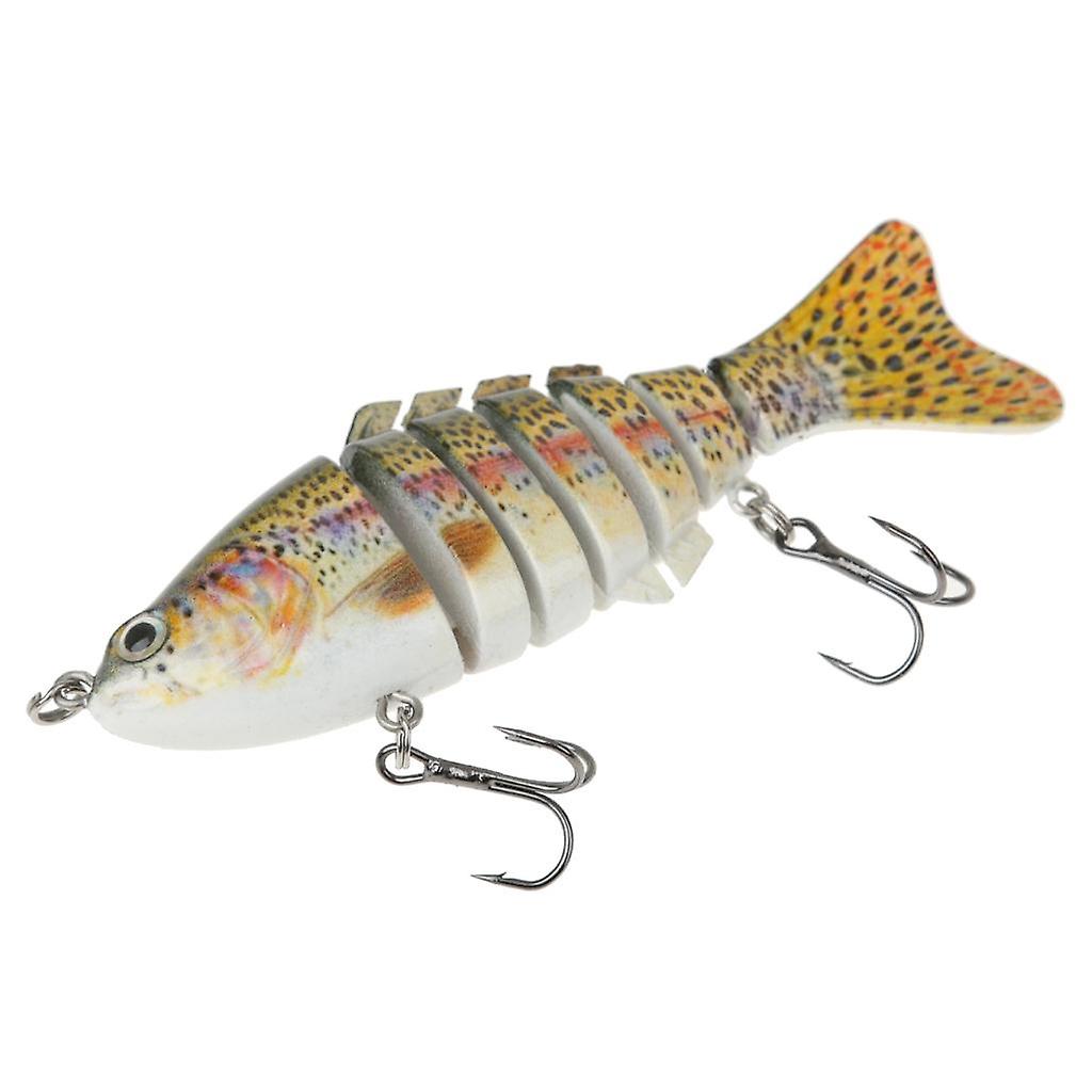 2x4" Fishing Lure Multi Jointed (7 Segment) Swimbait Life Like Bass ...