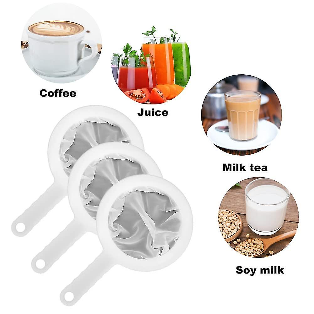 Food Filter 3 Pcs 100/200/400 Mesh, Kitchen Ultra Fine Mesh Strainer ...